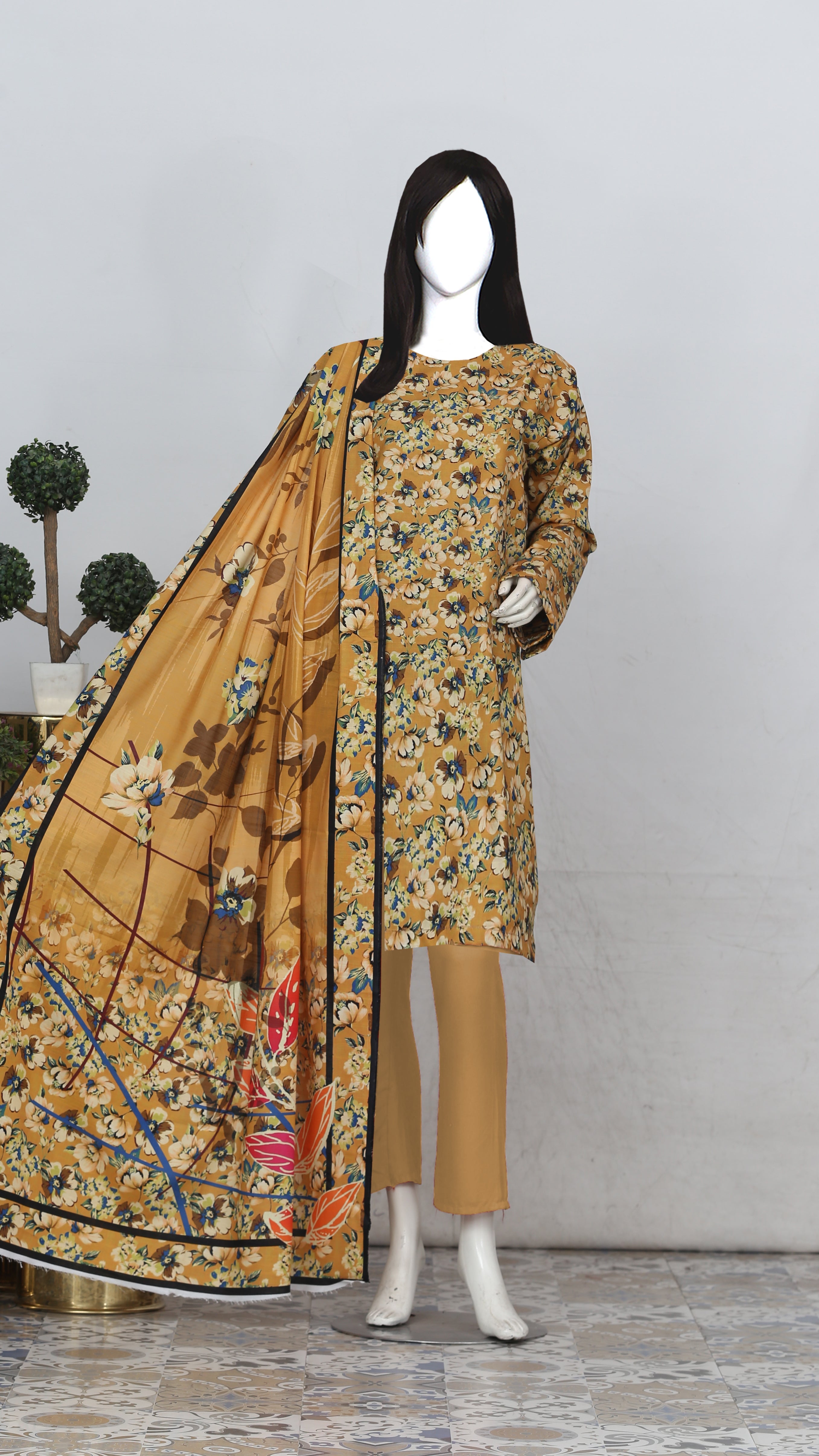 Printed Khadar Unstitched 3 Piece - 6003024 – Almaida